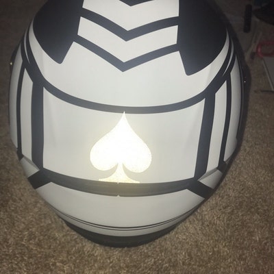 Spade Reflective Decal, Spade Helmet Sticker, Spade Motorcycle Sticker ...