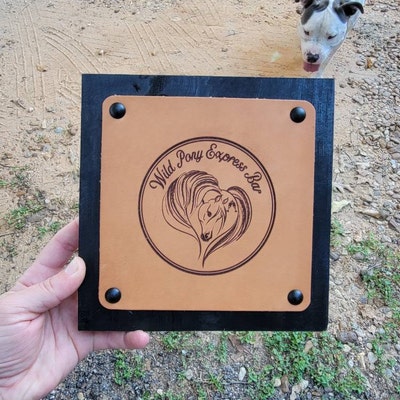 Custom Leather Home Decor Sign, Personalized Gift, Gift for Him, Gift ...