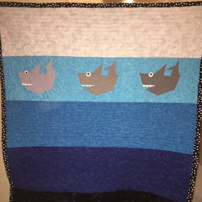 BABY SHARK Quilt Paper Pieced Pattern in PDF - Etsy