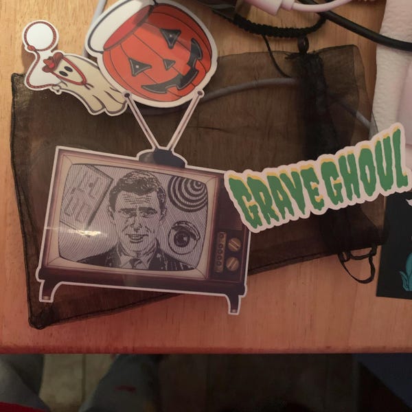 Grave Ghoul Logo Sticker | Ghoul Sticker | Funny Sticker | Spooky ...