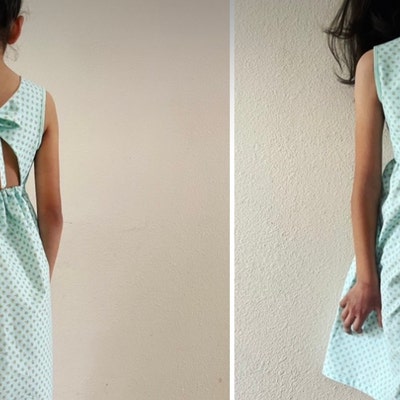 Dandelion PDF Sewing Pattern Sizes 1-14, Tie Back Dress Pattern - Etsy