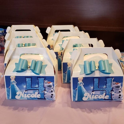 Frozen Party Favor Box, Frozen Birthday Decorations, Frozen Theme Party ...