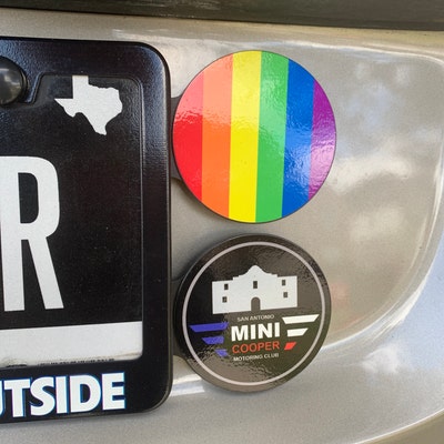 Rainbow Flag Magnetic Grill Badge for MINI Cooper - Etsy