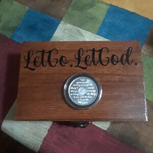 One Day at A Time Alcoholics Anonymous AA Chip Holder Wood - Etsy