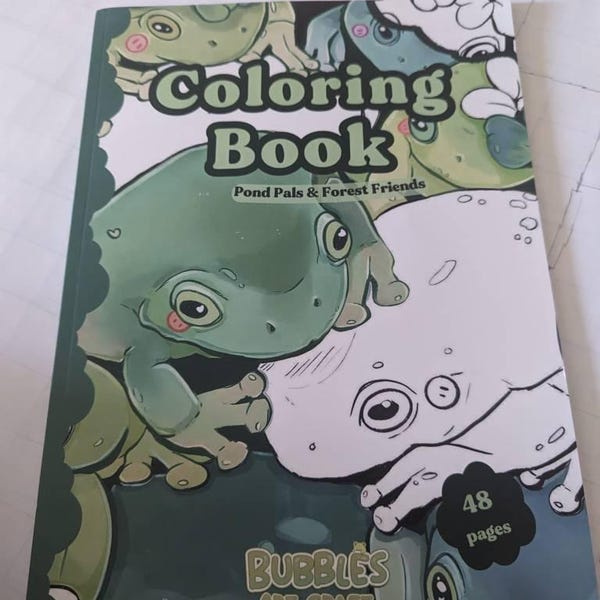 Animal Coloring Book A4, Cute Frog Coloring Book for Kids & Adults ...