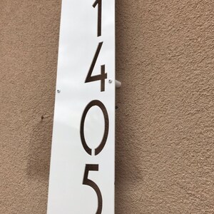 Metal House Number Plate with Family Name and Scrolls / Metal | Etsy