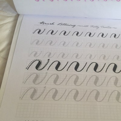 Capital Letters Brush Lettering uppercase Practice Sheets for Large ...