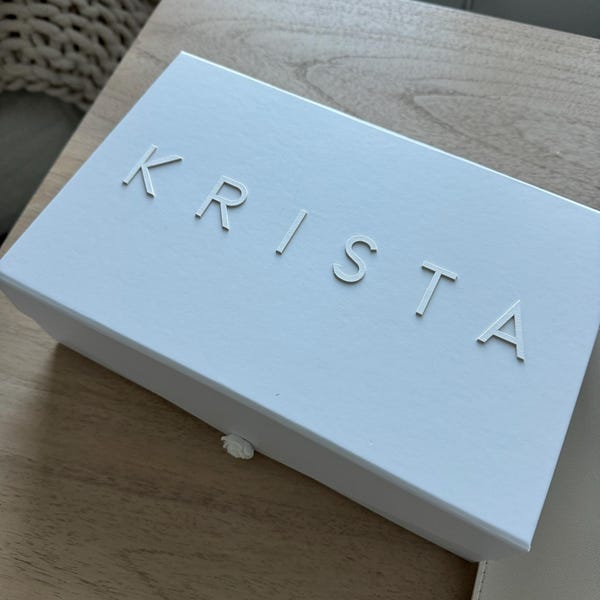 Personalized Empty Gift Boxes for Bridesmaid Proposal , Custom Bridal ...