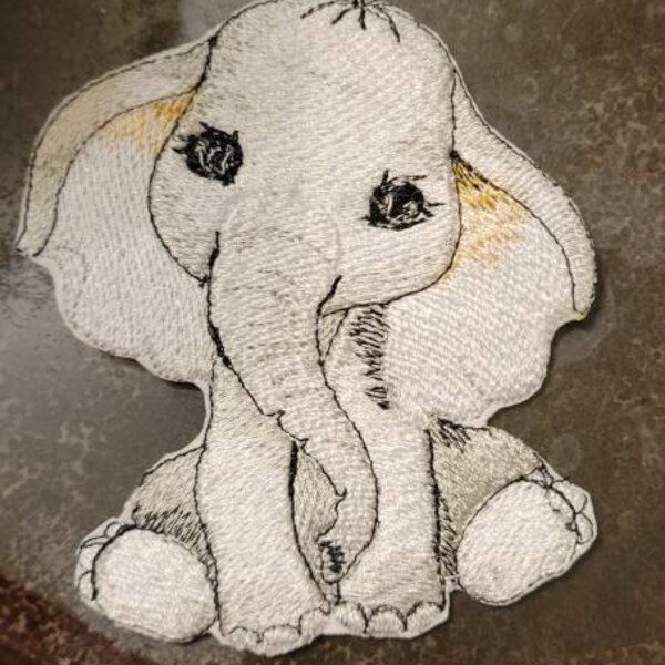 Elephant Embroidery Design, 5 Sizes, Instant Download. - Etsy