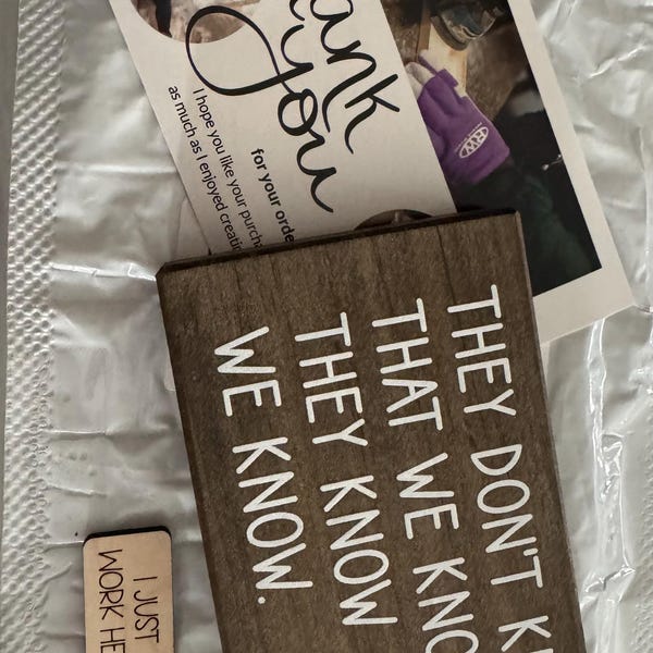 Snarky Email Sign-offs - 30 Wood Tokens in an Organza Bag - Funny ...