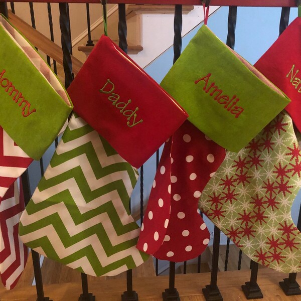 Christmas Stocking | Family Christmas Stockings | Handmade Christmas ...