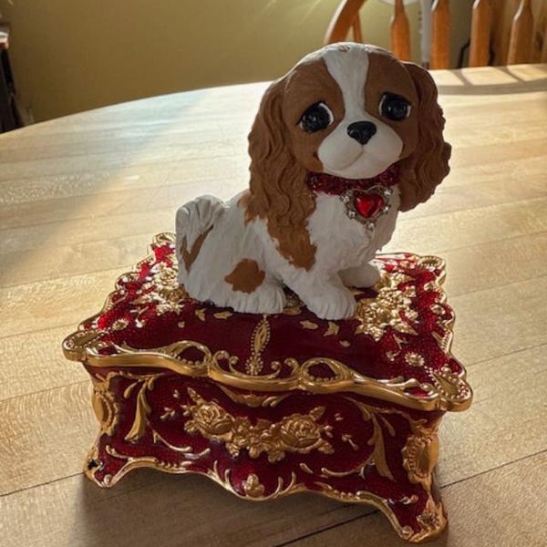 Mini Cavalier King Charles Spaniel Handmade Resin Collectible - Etsy
