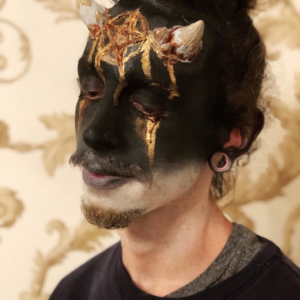 Triple Devil Horns / Silicone Prosthetic / Latex Free / Halloween ...