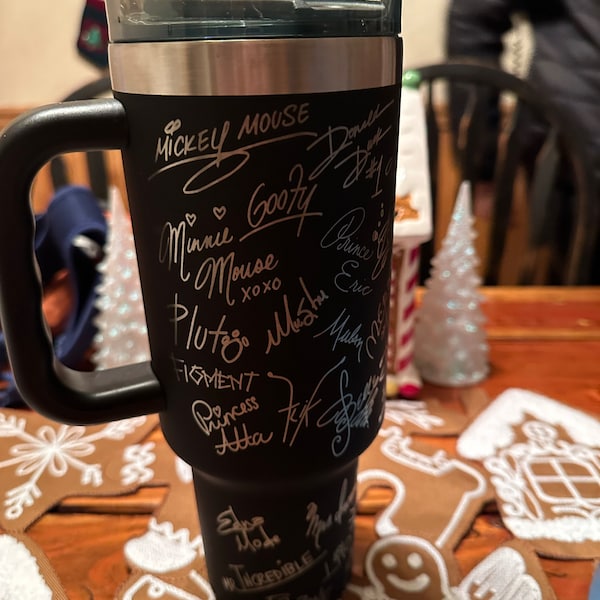 Castle and Characters Signature Cup, Characters Cup, Laser Engrave ...