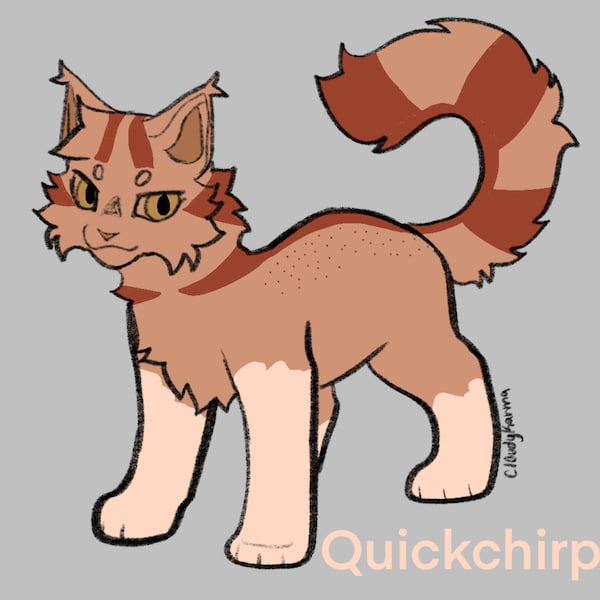 Frostpaw Warrior Cats Acrylic Charm - Etsy