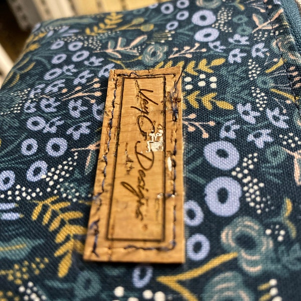 Cotton Double Zip Wallet, Coin & Card Pouch, Zipper Pouch, Keychain ...