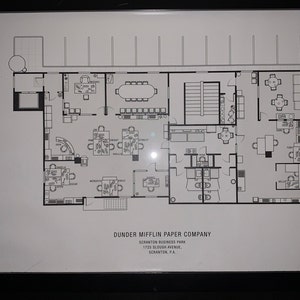 The Office Floor Plan: the Office TV Show, the Office Poster, US, Print ...