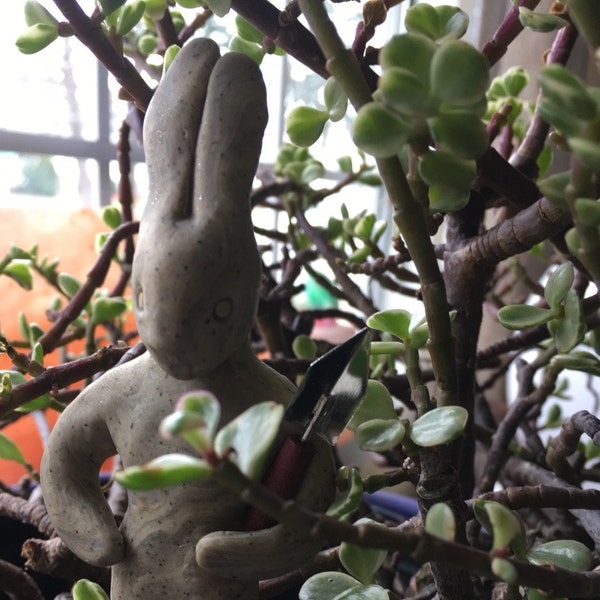 Magic Manny Mushroom, Altar Totem, Tiny Garden Art, Unique Spirit Guide ...