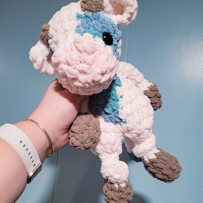 MINI Clemmie Cow Knotted Lovey Crochet Cow PATTERN - Etsy