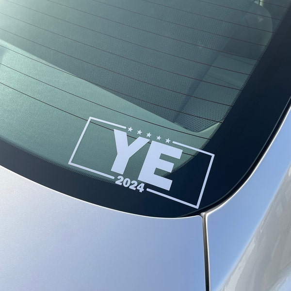 Bocephus Parody Funny Campaign 7 X 3.25 White Vinyl Transfer Decal ...