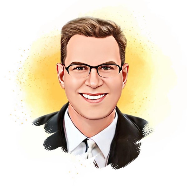 Cartoon Portrait From Photo, Social Media Profile Picture, Cartoon ...