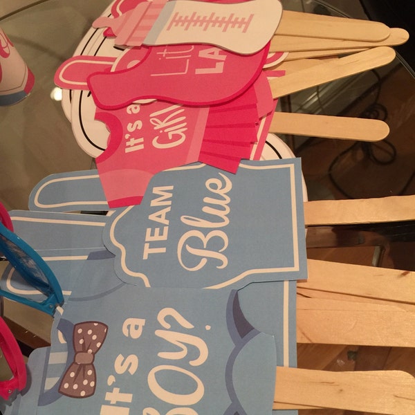 Gender Reveal Baby Shower Photo Props - Buck or Doe Baby Printable ...