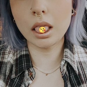 Double Septum Ring, Crescent Moon Hoop, Daith Hoop, Hinged Clicker Hoop ...