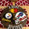 Home Divided Football Team Sign House Divided Sports Team Sign Wood ...