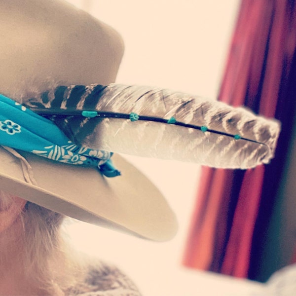 Turquoise Slab Stainless Steel Lapel / Hat Pin | Cowgirl Western Hat ...