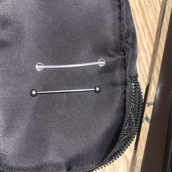 Clear Septum Retainer. Invisible Plastic Septum Ring Piercing. Clear ...