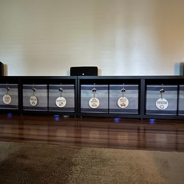 Boho Wooden Toy Labels, Custom Toy Organization, Modern Toy Box Tags - Etsy