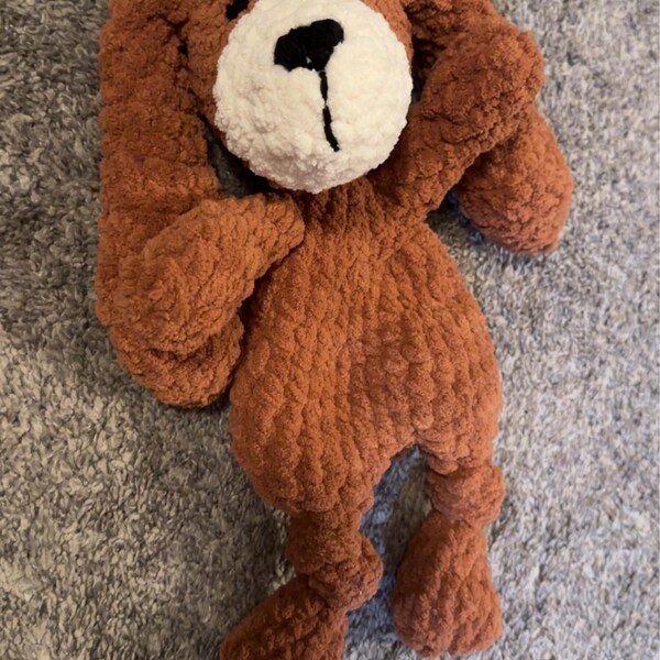 Hunley Hound + Teacup Pup Knotted Lovey — Crochet Dog PATTERN - Etsy