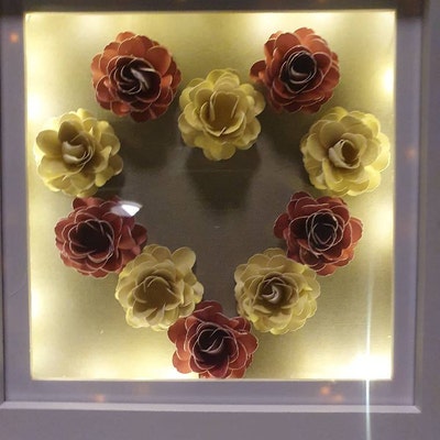 Mini Roses With Leaves, Paper Flower Svg, 3D Paper Flowers Svg, Paper ...