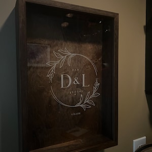 BLACK Wine Cork Holder, Wine Cork Art, Wine Cork Display Case, Shadow ...