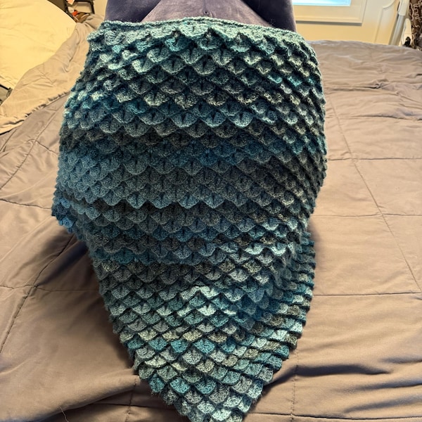 Dragon Scale Shawl Crochet Pattern - Etsy