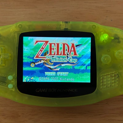 N64 FUNTASTIC THEMED Smoke Black Custom Gameboy Advance Mod W/ Backlit ...