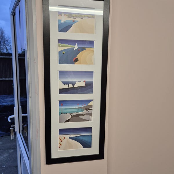 SEAVIEW (blue) Isle of Wight. Graphic Design Travel Poster. High ...