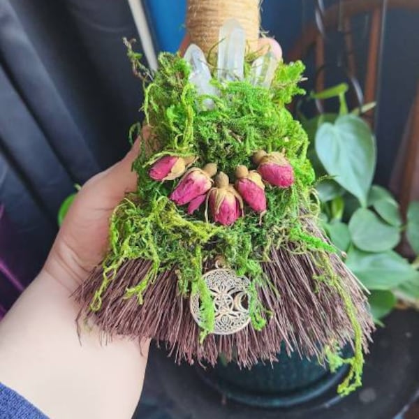 Altar Besom, Witches Besom, Celtic Witch Broom, Altar Broom, Cinnamon ...
