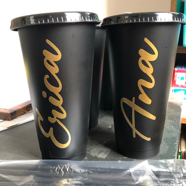 5 Pack Matte Black Cold Cup, Blank Cups for Custom Designs, Blank Cups ...