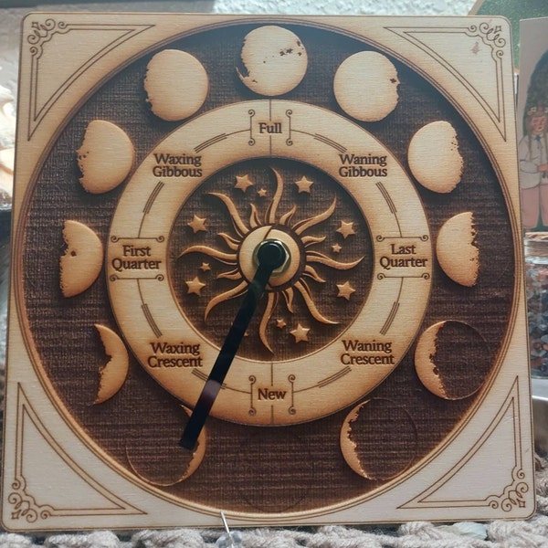 Minimalist Moonclock, Moon Phase, Moon Tracker, Displays the Current ...