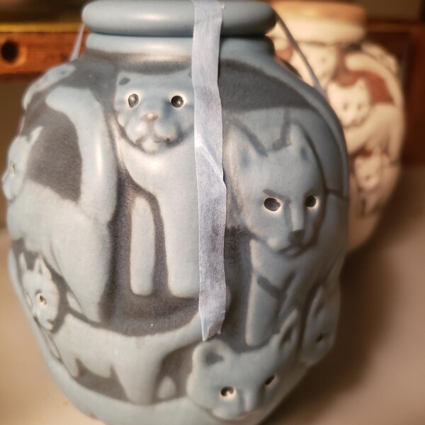 Tall Craftsman Pottery, Teco Style Vase, Bungalow Interior Decor ...