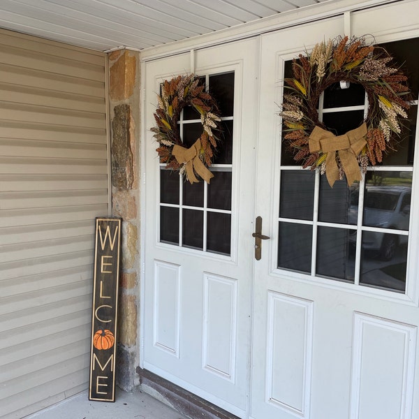 Spring Flowers Welcome Porch Leaner Handpainted Spring Sign, Spring ...