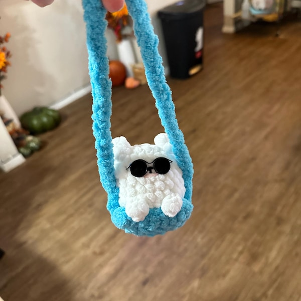 Crochet Animal Friends on a Swing for Your Car | Made to Order - Etsy