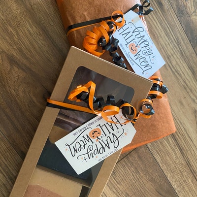 Printable Happy Halloween Gift Tag, Trick or Treat Favor Bag Tag ...