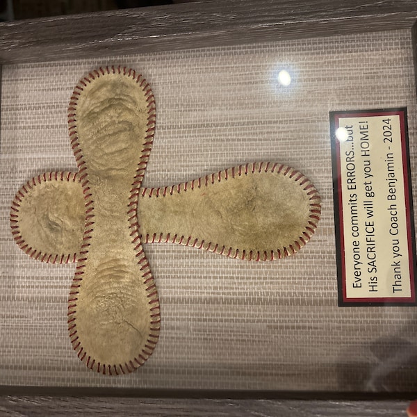 Shadow Box - Baseball Cross - Etsy