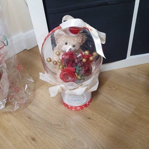 Personalised Graduation Teddy Flower Bouquet, Forever Keepsake, Artificial Flowers ...