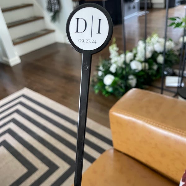 Custom Stir Stick Stickers for Cocktail Drink Stirrers | Personalized ...