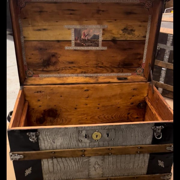 Antique Trunk Interior Trim Kit Complete Set of Original Reproduction ...