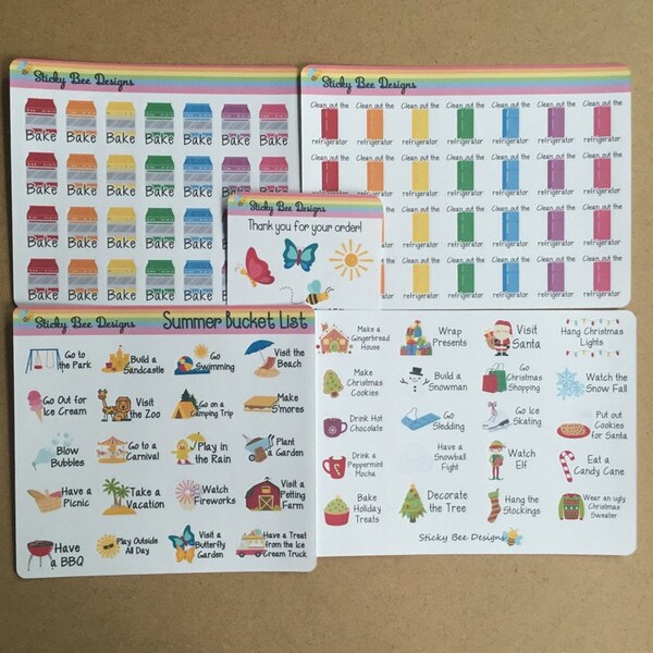 66 School Year Event Planner Stickers, School Stickers, Back to School ...