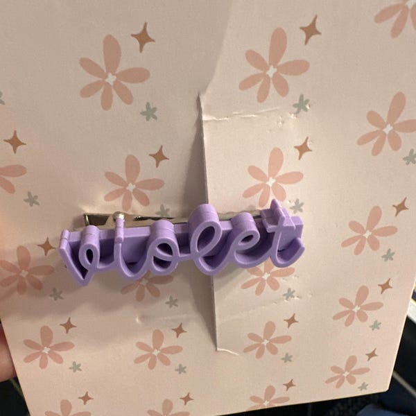 Personalized Name Hair Clips, Name Hair Bows, Personalized Barrette ...